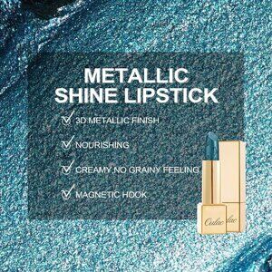 Makeup | Oulac Metallic Glitter Green Lipstick For Women 43 G15 Oz ...